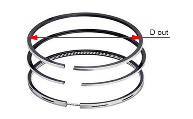 PISTON RING SET S1304-E0160 Brand: NPR JAPAN (SDH20103ZX) for HINO, TO ...