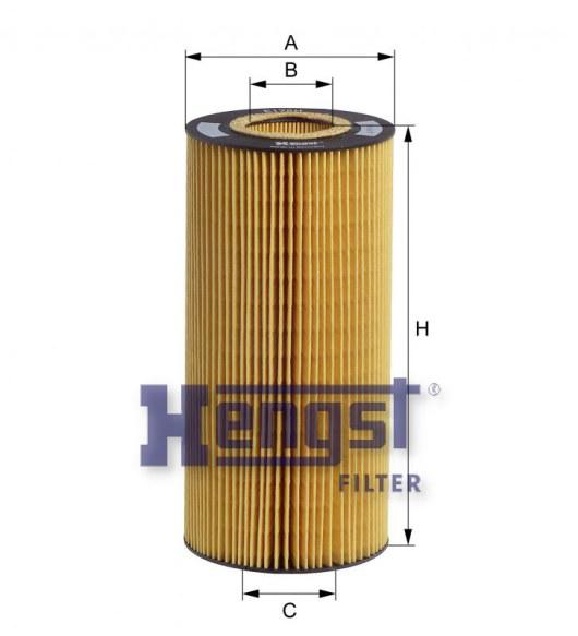 HENGST OIL FILTER ELMT-AXOR E175HD129 — SAJID Auto Online