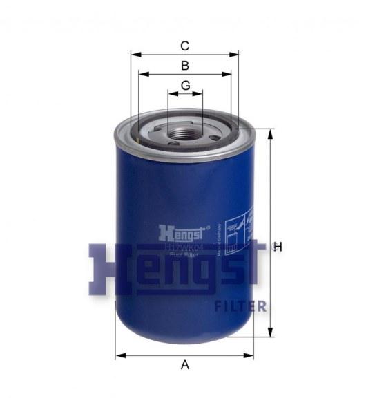HENGST FUEL FILTER-SCANIA(4S) H17WK04 — SAJID Auto Online
