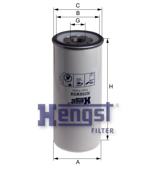 HENGST FUEL FILTER-FH16/FH12 H200WDK — SAJID Auto Online