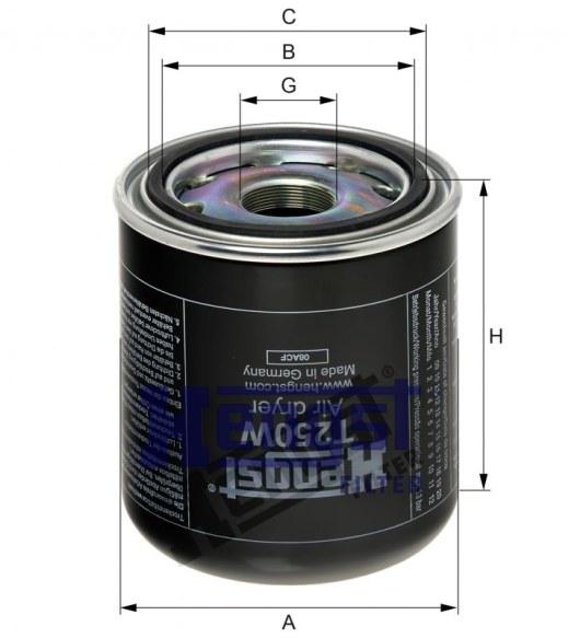 HENGST AIR DRYER CARTRIDGE-ACTROS T250W — SAJID Auto Online